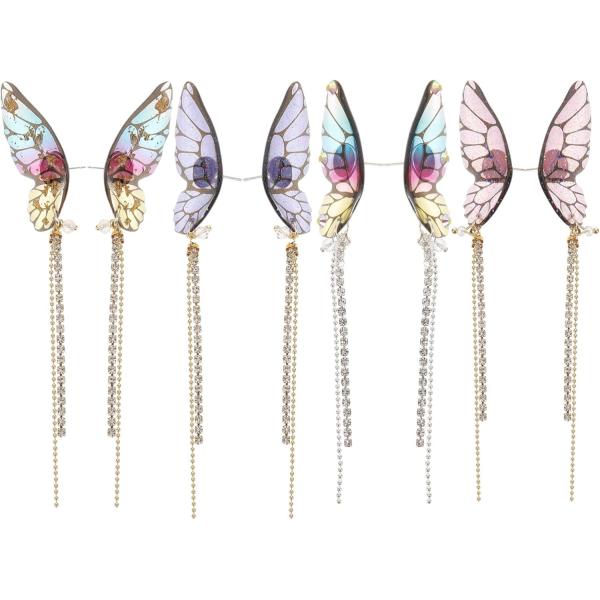 商品名USHOBE Outdoor Earrings 4 Pairs Butterfly Earrings Girl Copper Accessories Miss Ceremony Earringsブランド：USHOBE商品サイズ：11X...