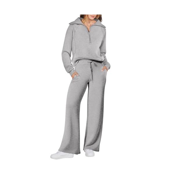 商品名:  ANRABESS Women 2 Piece Outfits Sweatsuit Oversized Sweatshirt Sweatpants Tracksuit Sweat Lounge Matching Set 2024 ...