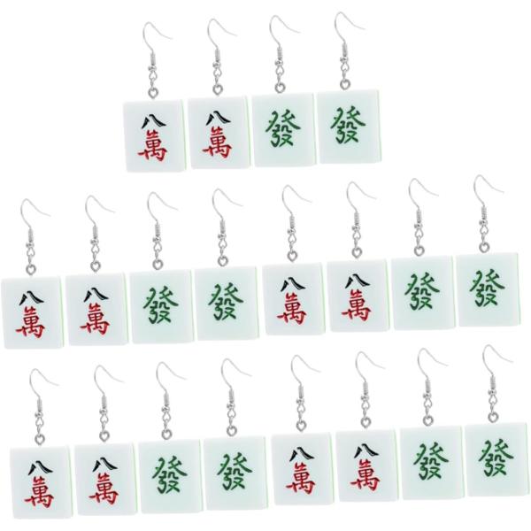商品名FOMIYES 10 Pairs Mahjong Earrings Fashion Earrings for Women Mahjong Dangle Mahjong Lucky Earrings Novelty Earrings T...