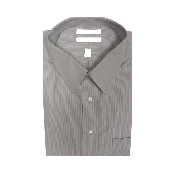 商品名:  Gold Label Roundtree &amp; Yorke Non-Iron Regular Big and Tall Point Collar Stripe Dress Shirt G16A0254 Grey Multi...