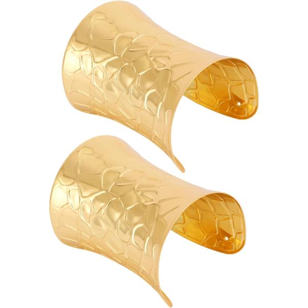 商品名FIRAZIO 2-8 Pcs Cuff Bangle Bracelet for Women Open Wide Wire Bracelets Gold Wrist Cuff Wrap Bracelet Adjustable (I:2...