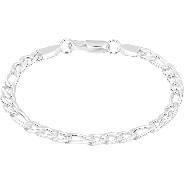 商品名925スターリングシルバー 925スターリングシルバー 男女兼用 ママ/娘/姉妹/妻用リンクブレスレット お父さん/夫/ボーイフレンド/兄弟/息子/孫用 長さ6.5/7/7.5/8/9インチ 幅6mm, シルバー, 宝石なし。SheC...