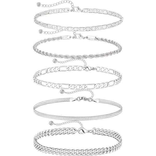 商品名DEARMAY ゴールドアンクルブレスレット レディース 14Kゴールドアンクレット 防水 キューバリンクアンクレットセット レイヤードアンクレットブレスレット 女性用アンクレット ゴールドジュエリーギフト, 真鍮, キュービックジル...