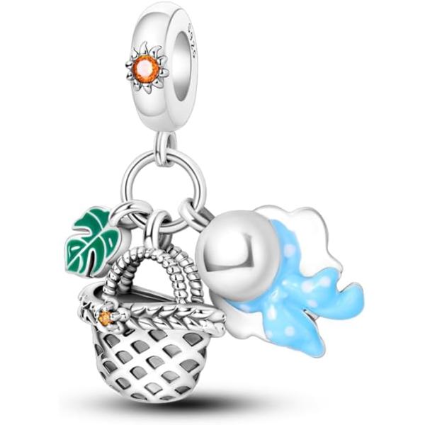 商品名CYCUFF 925 Sterling Silver Charms Suitable for Bracelet Pendants Beads, Charm Necklaces Jewellery Gift for Women Girl...