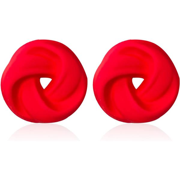 商品名Anmpab ビッグラウンドサークルアクリル樹脂スタッドイヤリング レディース ガールズ かわいいキャンディカラーイヤリング ステートメントネオンイヤリング 幾何学模様 カラフルな結び目 スタッドピアス ジュエリー 80年代, 樹脂,...