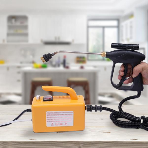 商品名:  1700W 110V High Pressure Steam Cleaner, Automatic Mobile Cleaning Machine for Home, Kitchen, Bathroom, Car Detaili...