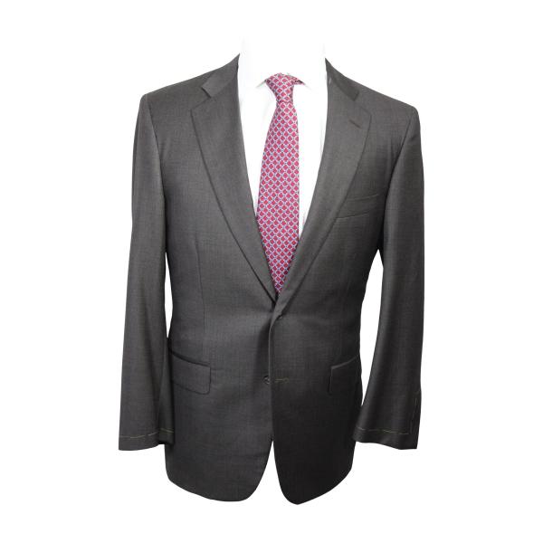 商品名:  Brooks Brothers Solid Gray/Brown Full Canvas Suit with Golden Fleece Pants Size 41 Reg Waist 33"ブランド: Brooks Broth...