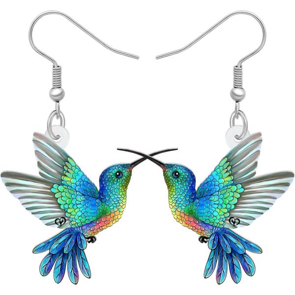 商品名YAYAKO アクリルフライングハチドリイヤリング ダングルチャーム ハチドリギフト レディース ガールズ 春 夏 鳥 ジュエリー, M, アクリル, 宝石なしYAYAKO Novelty Hummingbird Earrings D...