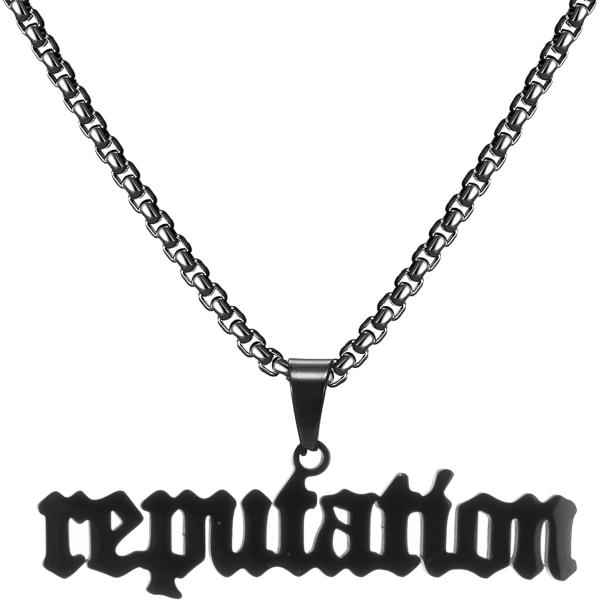 商品名HSWYFCJY Black Reputation Necklace for Men,Taylor Outfit Jewelry Swiftie Accessories for Eras Tour,TS Inspied Necklac...