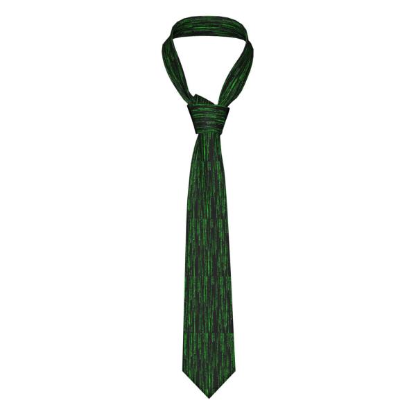 商品名:  OUSIKA Green Matrix Print Men'S Ties Silk Necktie Classic Business Formal Necktie For Weddingブランド: OUSIKA商品サイズ: On...