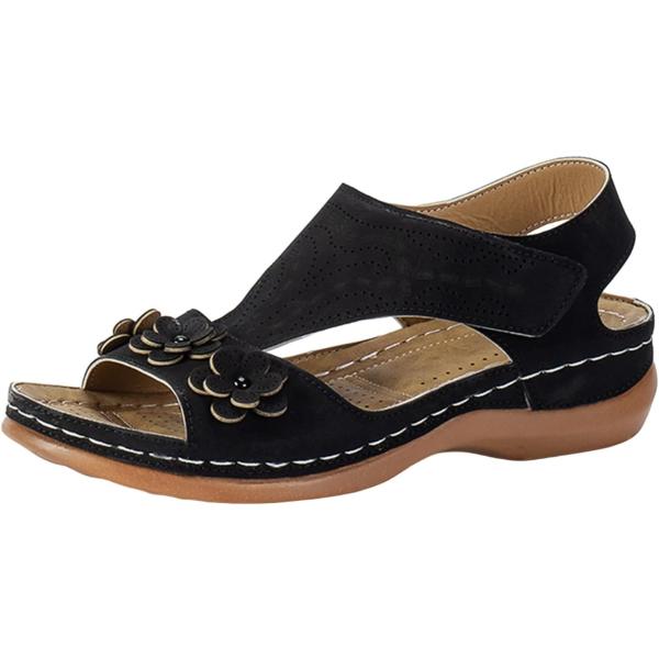 商品名SBGMoSJ Plantar Fasciitis Sandals for Women Womens Orthopedic Sandals 9 Platform Sandals Women Dressy Cute Black Sand...