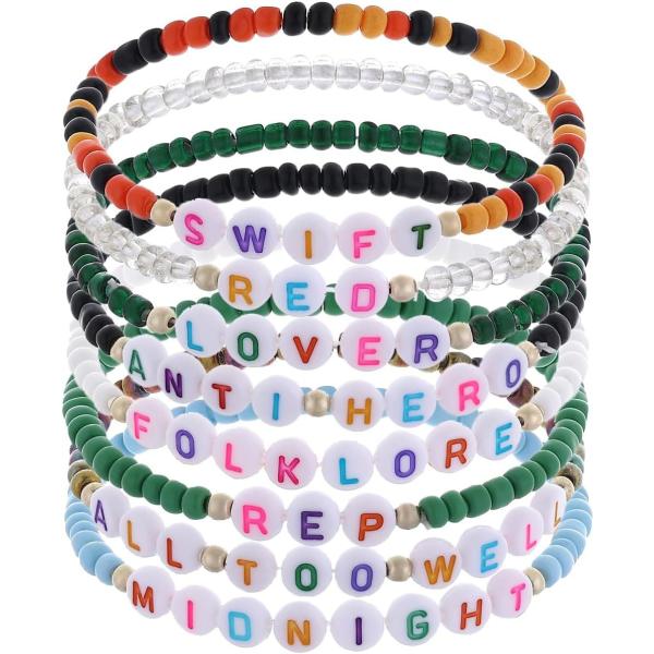 商品名Wonlte Taylor Bracelets TS Inspired Bracelets Set Swiftie Jewelry for the Eras Music Friendship Bracelets Lover 1989 ...