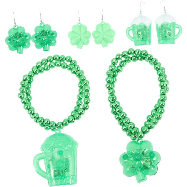 商品名KESYOO 1 Set St. Day Earrings irish holiday beer earrings statement earrings for women earrings for women orrous lugs...