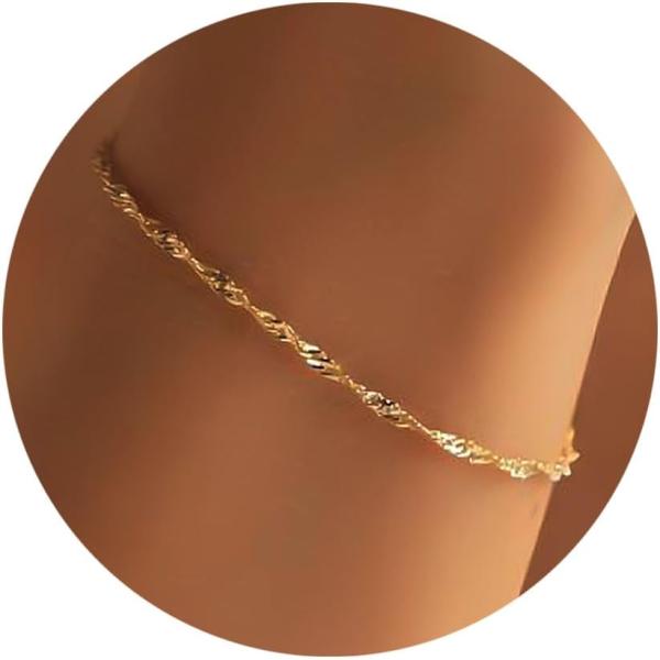 商品名BUEMMR 上品なターコイズゴールドブレスレット レディース 18Kゴールドメッキブレスレット シンプルな輝き キュービックジルコニアブレスレット 小さなイーブルアイ パール フラワービーズ レイヤードブレスレット ガールズジュエリ...