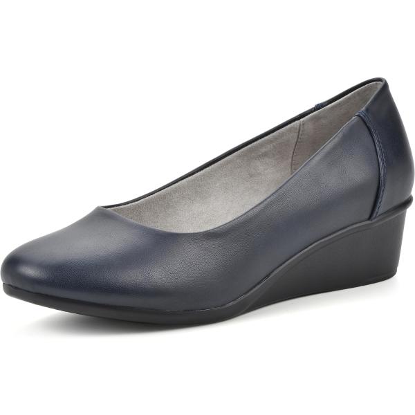 商品名CLIFFS BY WHITE MOUNTAIN Women's Shoes Boldness Wedge Heel, Navy/Smooth, 11 Wブランド：CLIFFS BY WHITE MOUNTAIN商品サイズ：11 Wi...