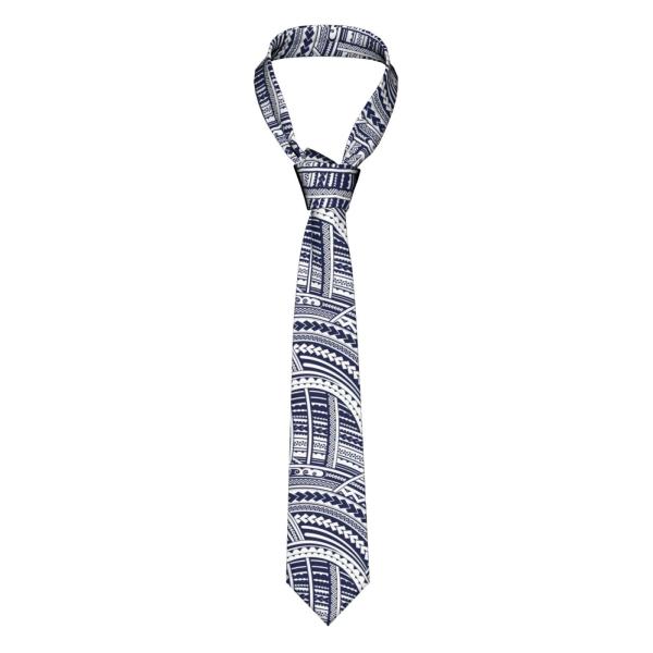 商品名:  NEZIH Blue Polynesian Maori Tribal Pattern Print Men'S Ties For Groom, Groomsmen Neckties Wedding Costume Accessor...
