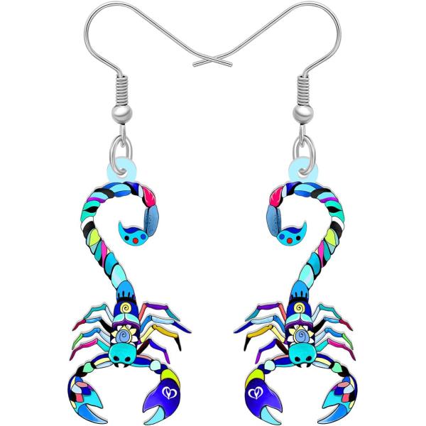 商品名LONYOO アクリル星座イヤリング ダングルジュエリー アニメ 動物 12星座イヤリング レディース ガールズ ベストチャーム, M, アクリル, 宝石なしLONYOO Acrylic Zodiac Sign Earrings Da...