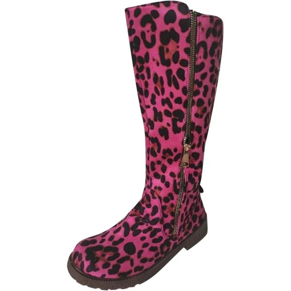 商品名eczipvz Cowgirl Boots Women, Womens Flat Knee-high Boots Wide Calf Pull On Zipper Printed Leopard Cowboy Boots Fashio...