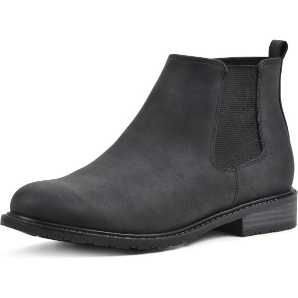 商品名WHITE MOUNTAIN Women's Shoes Caching Block Heel Chelsea Bootie, Black/Smooth, 8 Mブランド：WHITE MOUNTAIN商品サイズ：8高さ：12.2 cm...