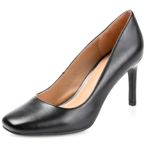 商品名:  Journee Collection Womens Monalee Tru Comfort Foam Wide Width Square Toe Mid Heel Pumps Black 12 Wide Womens USブラン...