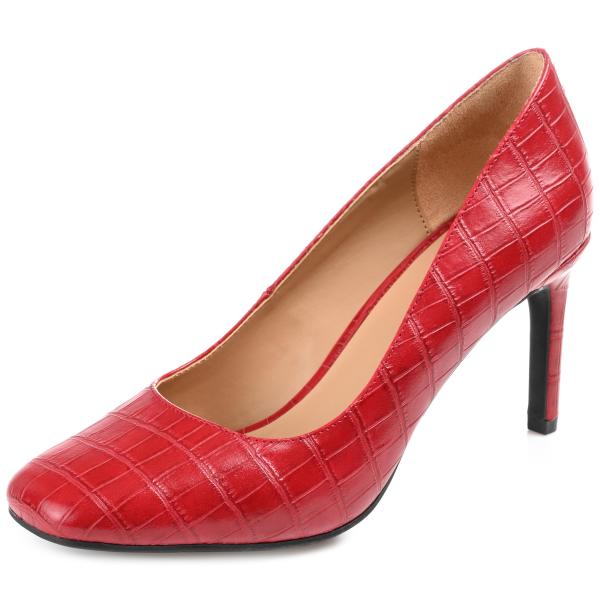 商品名:  Journee Collection Womens Monalee Tru Comfort Foam Wide Width Square Toe Mid Heel Pumps Red 12 Wide Womens USブランド:...