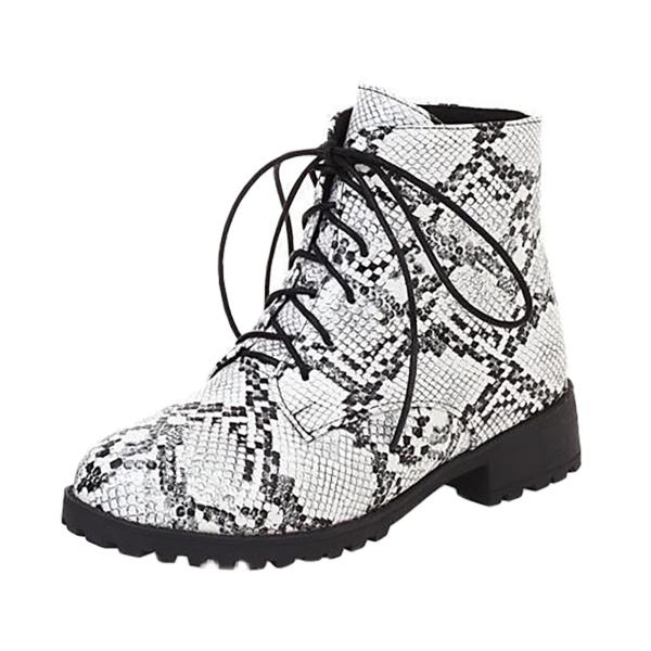 商品名:  Women's Ankle Boots Fashion Autumn And Winter Low Heel Lace Up PU Print Fashion Ankle Bootsブランド: Generic商品サイズ: 8商品...