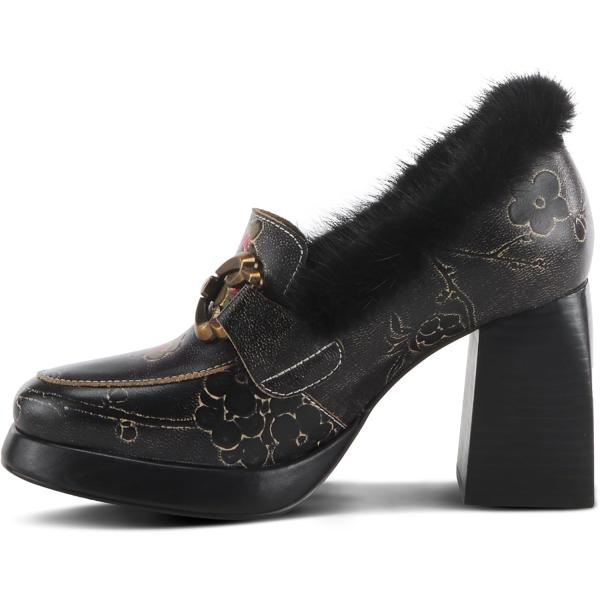 商品名Spring Step L'Artiste レディース タンシーパンプス&amp;ヒール, ブラックマルチ, 9Spring Step L'Artiste Women's Tancy Leather Heel Black Multi ...