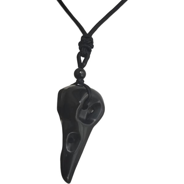 商品名EDEN'S CALL 天然黒曜石ペンダントネックレス 男女兼用 調節可能なコード クリスタルストーン フィギュアネックレス, ブラックオブシディアンストーン, ブラックオブシディアンストーンEDEN'S CALL Natural C...