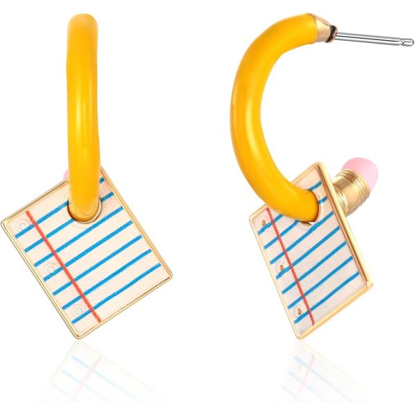 商品名INNERDIVA 新学期ピアス 教師用イヤリング 女性用 先生への感謝のプレゼント, M, 真鍮, 宝石なしINNERDIVA Pencil Dangle Earrings for Teacher Teacher Appreciat...