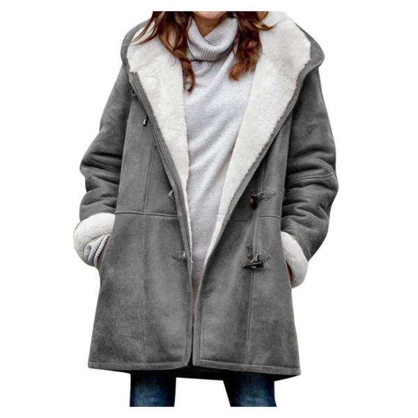 商品名:  LEHOZIHEQ Abrigos Women's Faux Fur Jackets Coats Winter Parka Coats Zipper Fleece Sherpa Lined Drawstring Snow Jac...