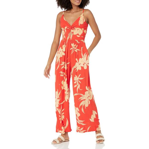 商品名:  Angie Womens Twist Front Peekaboo Cutout Jumpsuit, Flame, Small USブランド: Angie商品サイズ: Small高さ: 33.8cm横幅: 24.4cm奥行: 6...