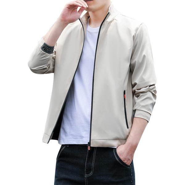 商品名:  Mens Wool Jacket Warm Rain Coats For Men Men Casual Long Sleeve Autumn Winter Stand Neck Top Blouse Coat Jacket Wi...