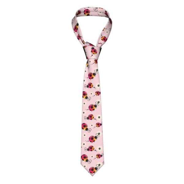 商品名:  Men's Tie Necktie Funny Novelty Cute Ladybugs Daisy Floral Neckties for Men Formal Party Business Regular Length N...