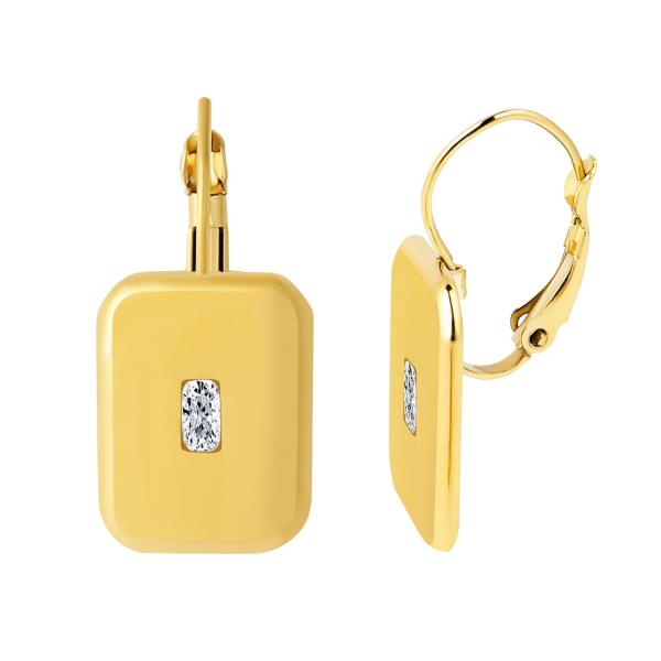 商品名E3563 14Kゴールドピアス 14Kゴールドスクエアスタッドイヤリング 低刺激性 ステンレススチールイヤリング レディース ガールズ14K Gold Earrings, 14K Gold Square Stud Earrings ...