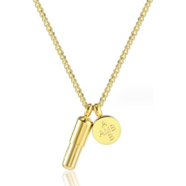商品名Men Women Pill Capsule Pendant Necklace 18K Gold Plated Openable Necklace Jewelry Gift 24 Inch Chain (Gold)ブランド：Gener...