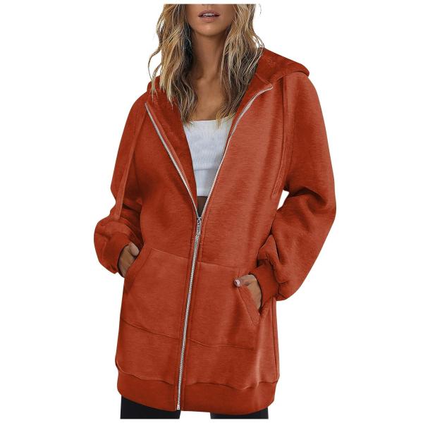 商品名:  LEMONONSTORE Long Sherpa Hoodie Womens Tunic Sweatshirt Casual Zip Front Long Jackets Winter Warm Fleece Lined She...