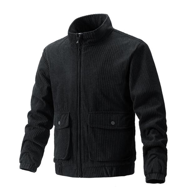 商品名:  Men's Lightweight Corduroy Jacket Windbreaker Slim Fit Active Coat Outerwear Rain Coats Work (Black, XXXL)ブランド: Ge...