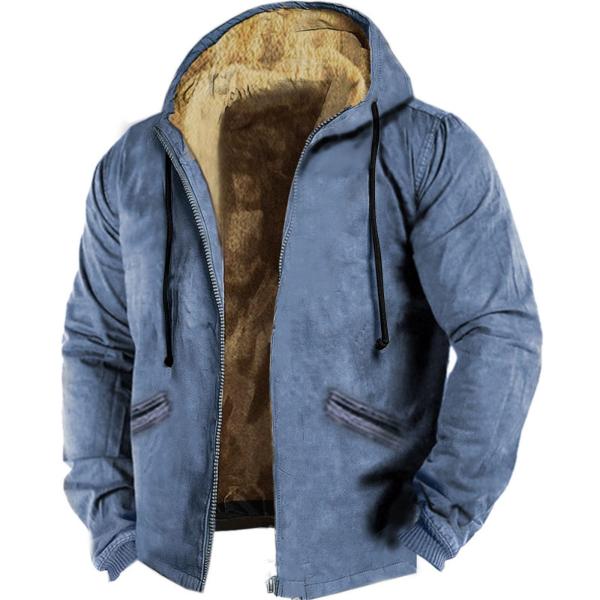 商品名:  AITEQY Sherpa Fleece Lined Hoodies for Men Zip Up Drawstring Hooded Jackets Big and Tall Winter Coats with Pockets...