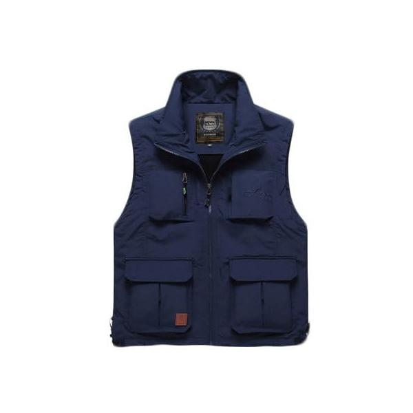 商品名:  Vifucz Crop Jackets for Men 2023 2024 Hombres M〓ltiples Bolsillos Tanque Caots Cremallera Chaleco Trabajo Al Aire ...