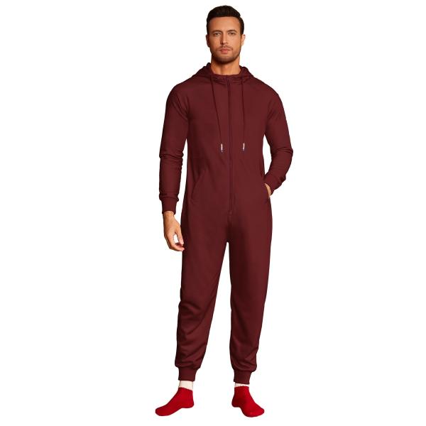 商品名:  COOFANDY Red Christmas Onesie Full Zip Jumpsuit with Hoodie Lightweight Tuxy Onesie With Pockets(Wine Red M)ブランド: ...