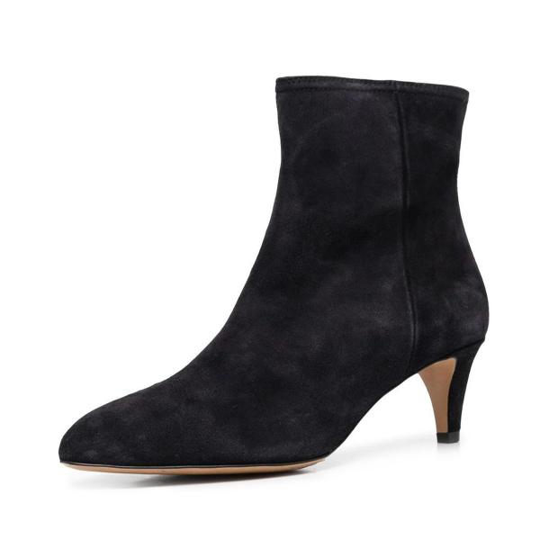 商品名:  miss left Women Classic Closed Pointed Toe Ankle Boots Side Zipper Low Kitten Heels Short Booties Formal Business ...
