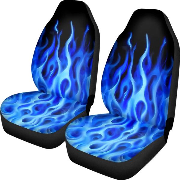 商品名:  JOAIFO Blue Flame Car Seat Covers Front Seats Only,Novelty Car Accessories Interior,Waterproof Vehicles Seat Prote...