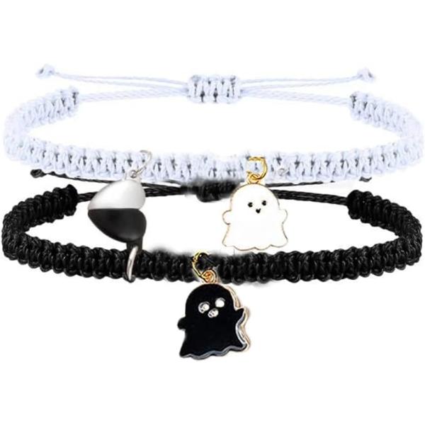 商品名Fuqimanman2020 ハンドメイド 編み込み ラブ インフィニティ カップル ブレスレット ハート マッチング アトラクション クロス 陰陽 関係 調節可能なコード 彼と彼女 Bff 友情 約束 バレンタインギフト, 金属 金...