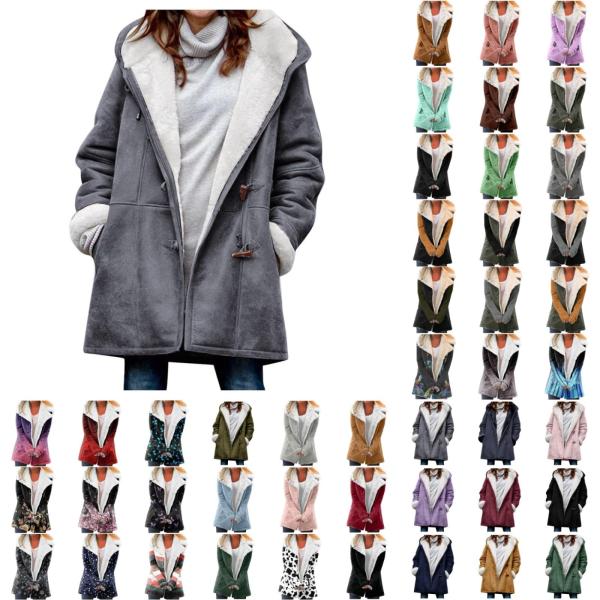 商品名:  Winter Clothes For Women, Abrigo De Invierno Para Mujer Plus Size Thick Fuzzy Women'S Coats Fleece Sherpa Lined Wo...