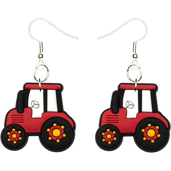 商品名Tractor Earrings Hypoallergenic Silver Plated Fishhooks Yazzle Dazzle Pig Horse Cow Chicken Rooster Rabbit Egg Eggs F...