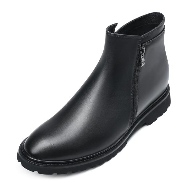 商品名:  CHAMARIPA Men's Height Increasing Boots - Premium Genuine Leather Elevator Shoes Stylish Side Zipper 8CM / 3.15 In...