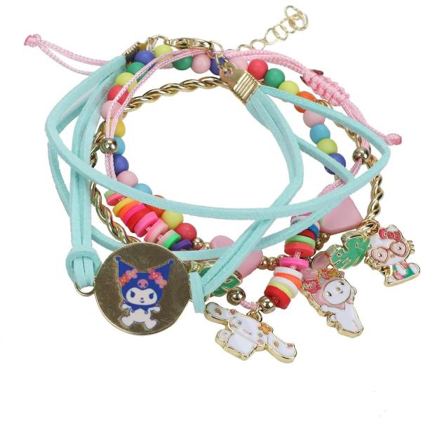 商品名Bioworld ハローキティ ブレスレットセット (4個セット), OSFA, 亜鉛, 宝石なし。Bioworld Hello Kitty Bracelet Set (Set of 4)ブランド：Bioworld商品サイズ：OSFA...