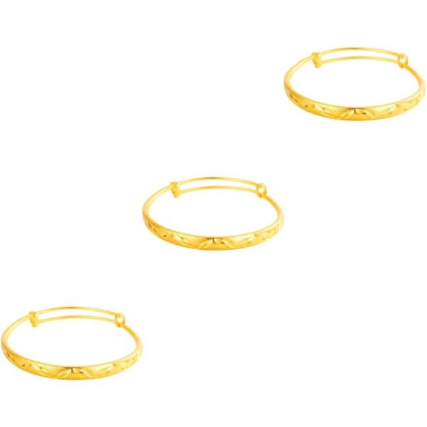 商品名Sosoport 3 pcs trendy bracelets for women bracelet for women adjustable bracelets for women golden bangle bracelet st...