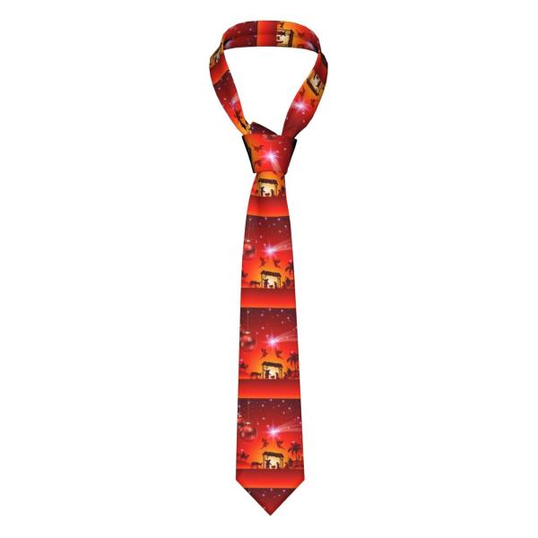 商品名:  Ertquji Christmas Nativity Jesus Holy Night Silk Ties For Men Casual Necktie Funny Neck Tie For Outfit Accessory P...