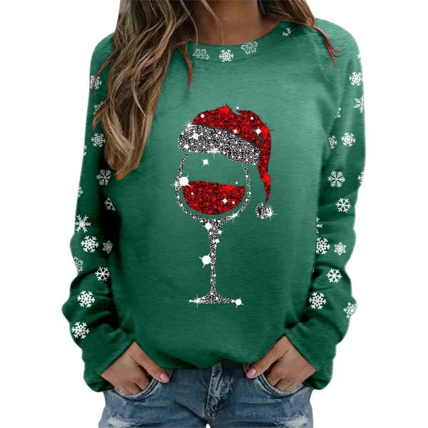 商品名christmas sweaters for women womens jackets pullover sweatshirts tops christmas graphic print party trendy chunky cab...